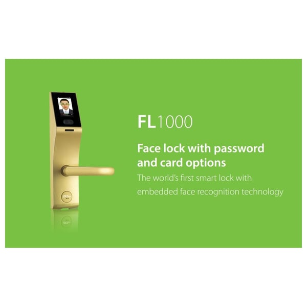 Buy ZK Bio Lock FL1000 Smart Lock With Face Recognition Gold Left ...