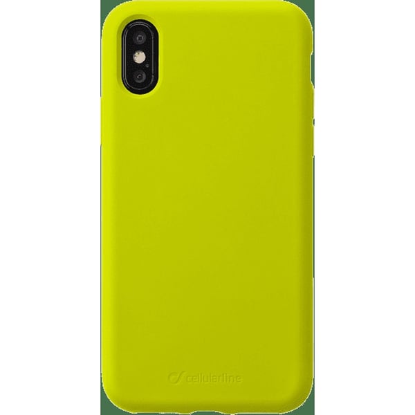Buy Cellular Line Cover Lime iPhone XS Max| Sharafdg.com