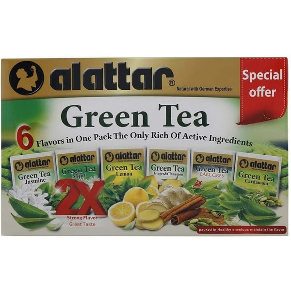 Alattar 6 Flavours Green Tea Bags 36g (Pack of 24pcs) Online Shopping ...