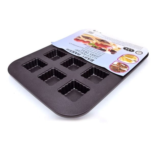 6mm 12 Cup Square Muffin Pan Black Online Shopping on 6mm 12 Cup Square ...