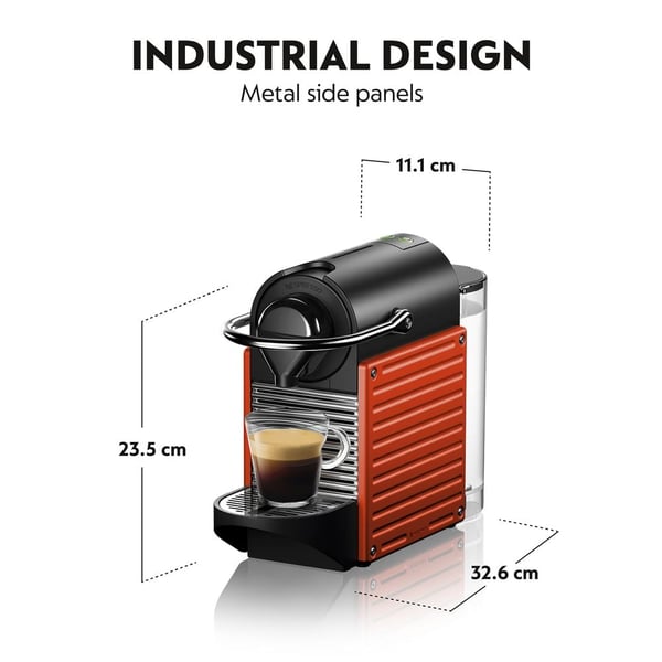 Buy Nespresso C61 Pixie Electric Coffee Machine C61-BU-RE + Aeroccino ...