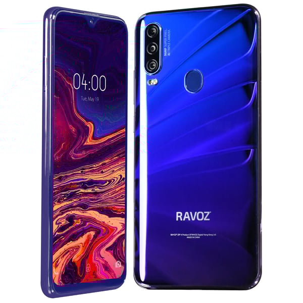 Buy Ravoz Z8 128GB Blue Dual Sim Smartphone Online in UAE | Sharaf DG