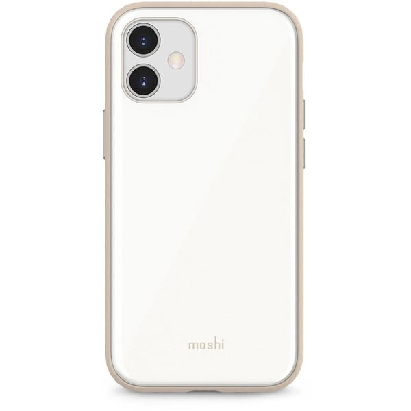 Buy Moshi iGlaze Case Pearl White iPhone 12 mini Online in UAE | Sharaf DG
