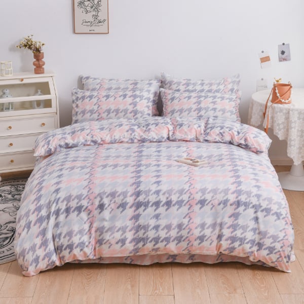 Buy LUNA HOME Single Size Bedding Set 4 Pieces Without Filler, Pink ...
