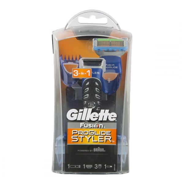اشترِ Gillette 30011 Fusion ProGlide Beard Trimmer & Power Razor 1pc ...