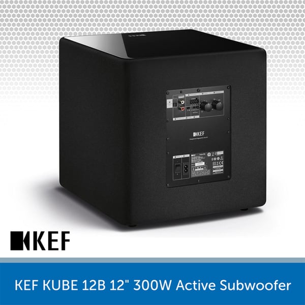 Buy KEF KUBE 12B – 12″ 300W Compact Active Subwoofer Online in UAE | Sharaf DG