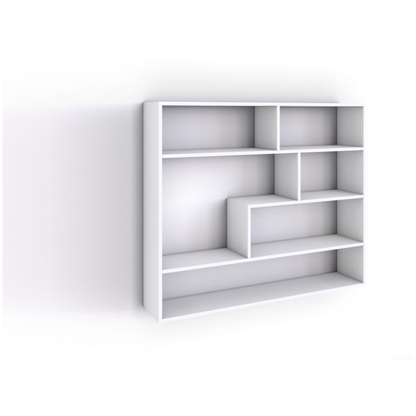 Buy Large Rectangular Shelf Unit (White) Online in UAE | Sharaf DG