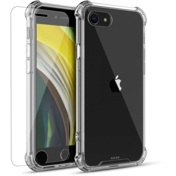 Buy Hyphen Clear Case With Screen Protector For iPhone SE Online in UAE ...