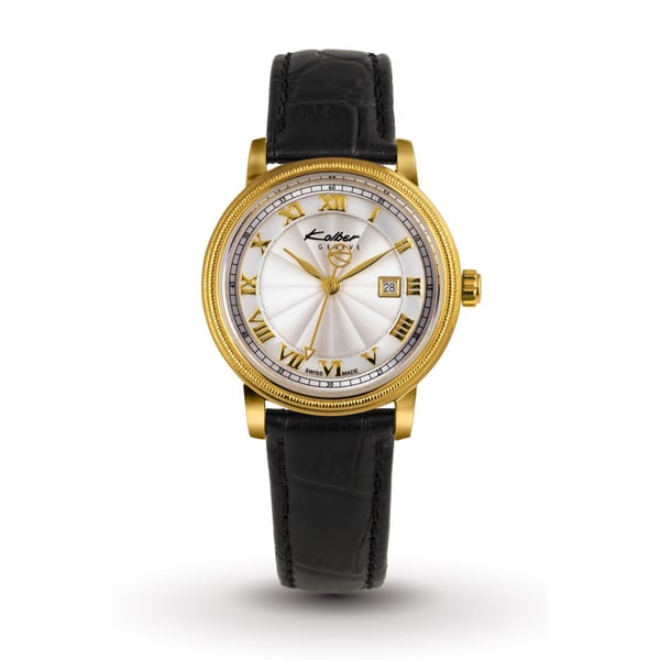 Buy Kolber Classiques Black Leather Strap Watch Women – K4047121750 ...