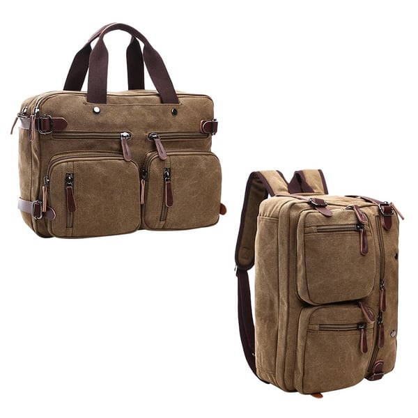 SAMBOX MR 8691 KH Convertible Laptop Travel Backpack Khakhi