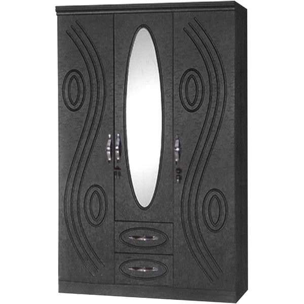 Buy Galaxy Design 3 Door Wooden Cupboard Wardrobe With 2 Drawers With ...