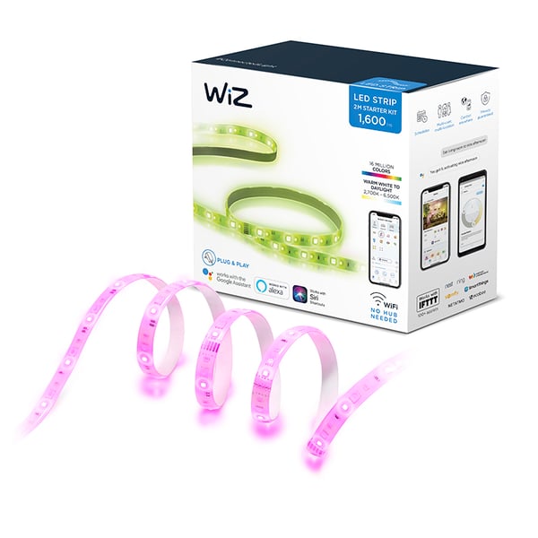 Buy WiZ Colors LED Light Strip Starter Kit 2M Extendable up to 10M WIFI ...