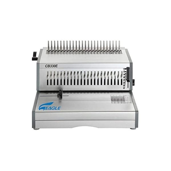 Buy Eagle Electric Comb Bind A4 Binding Machine, CB330E, Grey/Silver ...