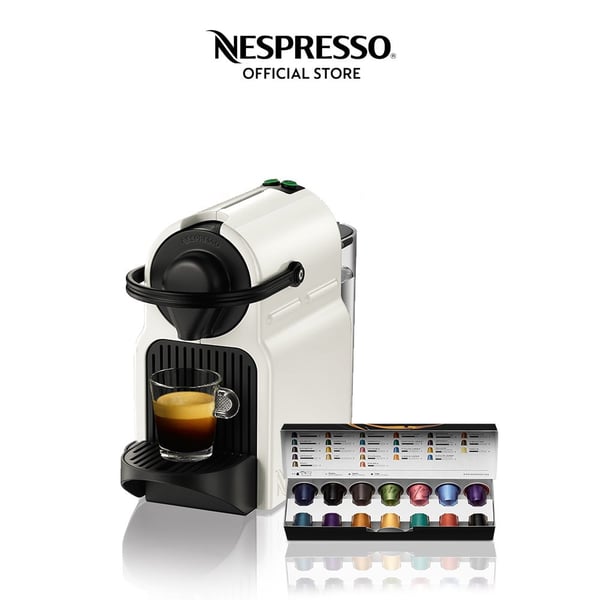 Buy Nespresso Inissia Coffee Machine White + Aerocino Online in UAE ...