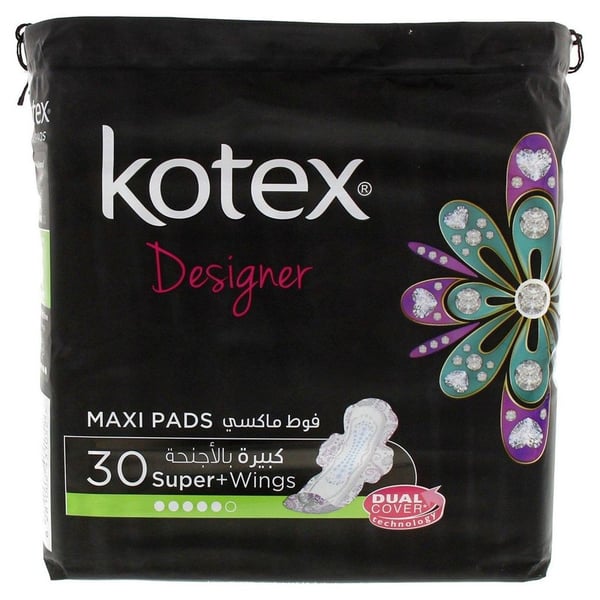 Kotex Designer Maxi Pads Super Wings 30 Pieces KC391 price in Bahrain ...