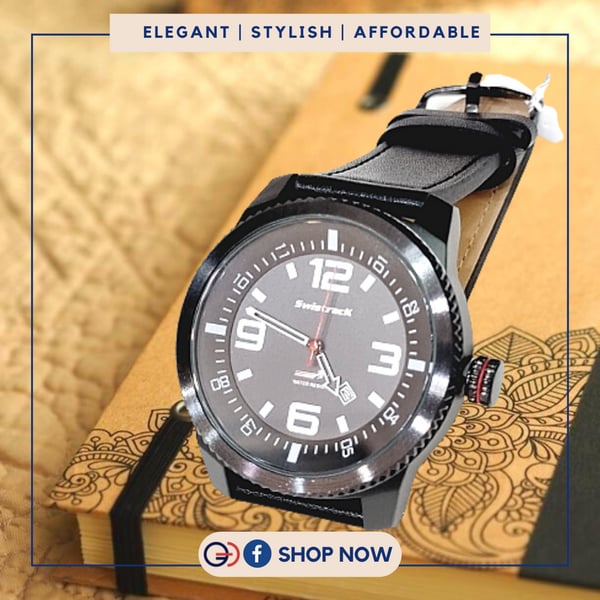 اشترِ Swistrack Men’s Luxury Belt Wristwatch-BLK عبر الإنترنت في ...