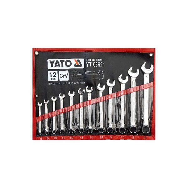 اشتري 12Pcs Combination Spanner Set (8-19mm) Yato Brand YT-03621 عبر ...