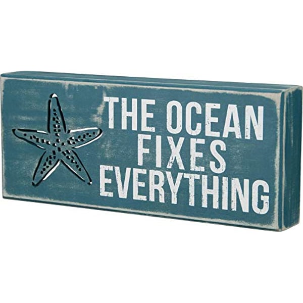 Buy Primitives By Kathy 21024 Distressed Beach-Inspired Box Sign, 12 X ...