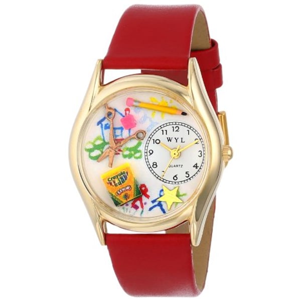 Buy Whimsical Watches Women’s C0640004 Classic Gold Preschool Teacher ...