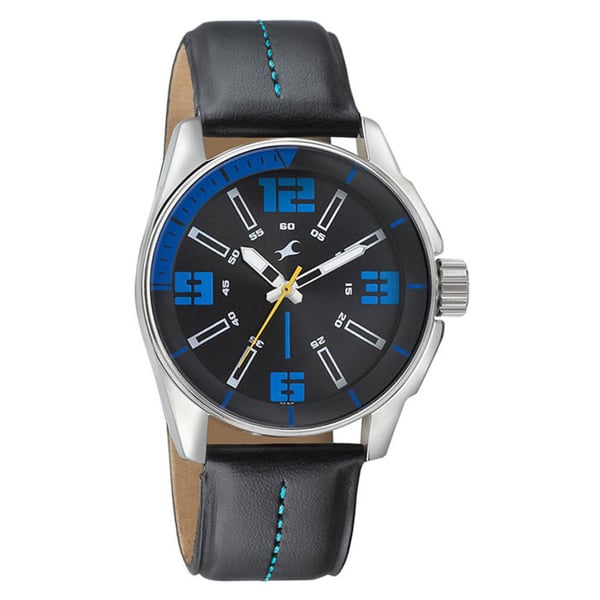 Buy Fastrack Black Dial Silver Stainless Steel Strap Watch 3089SL14 ...