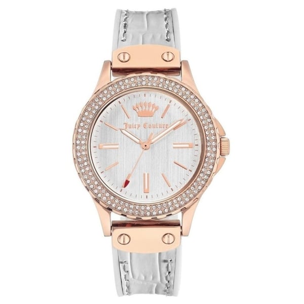 Juicy Couture JC1008RGWT White/Calfskin Quartz Ladies Watch price in ...