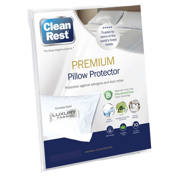 Buy Clean Rest Pillow Protector | Cdc Approved Virus Blocker ...