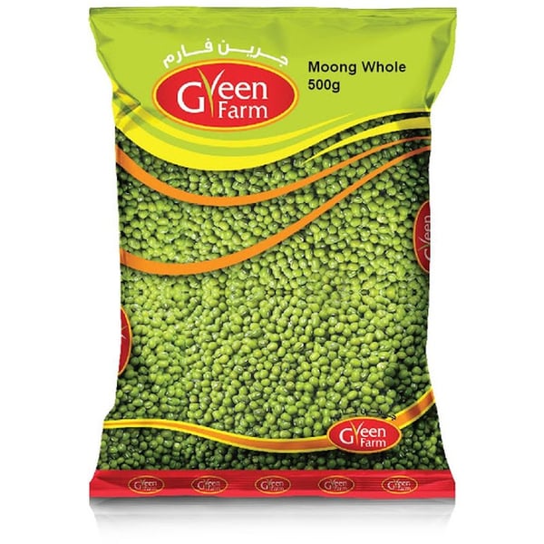 Buy Green Farm Moong Whole 500gm Online in UAE | Sharaf DG