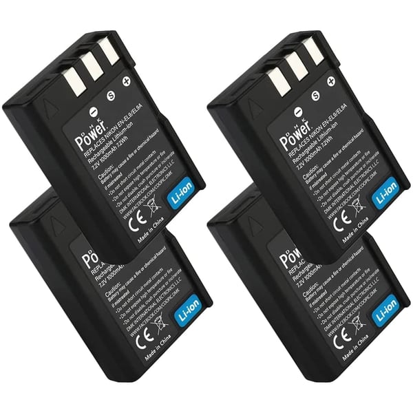 Buy Dmk Power En-el9 (1000mah) 4-pack Battery Compatible With Nikon D40 ...