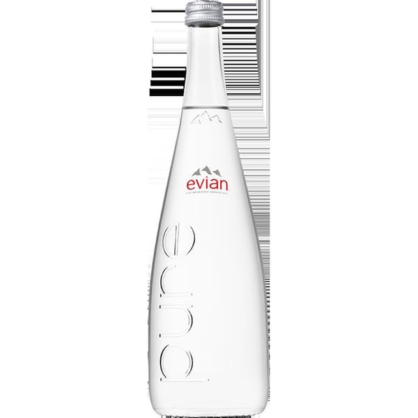 Evian Natural Mineral Water 750ml Glass Case Of 4 Online Shopping on Evian Natural Mineral Water ...