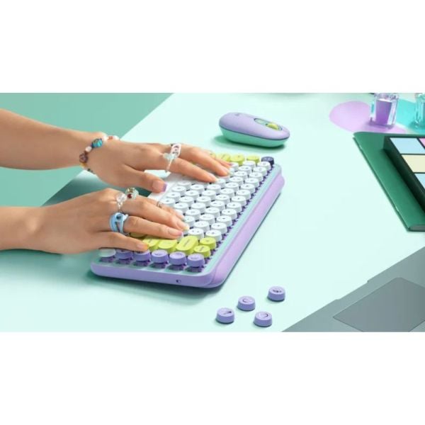 Buy Logitech POP Keys Wireless Mechanical Keyboard With Emoji Keys Day ...