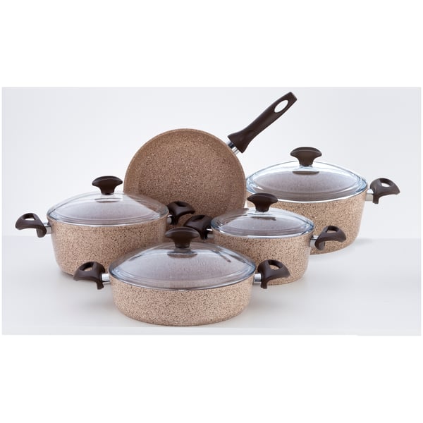 Falez Creamy Granitec 9pcs Cookware Set Online Shopping on Falez Creamy ...