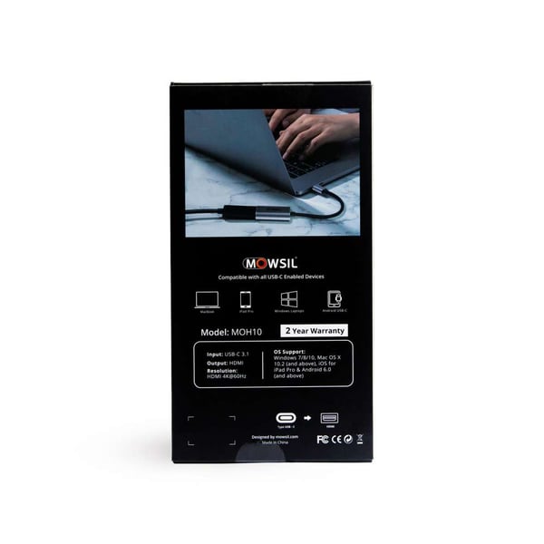 Buy Mowsil Usb Type C To Hdmi 4k Converter, Usb C (thunderbolt 3) To ...