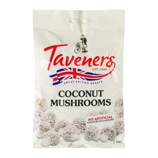 Buy TAVENERS COCONUT MUSHROOMS SHAPED DELIGHT – 120G Online in UAE ...