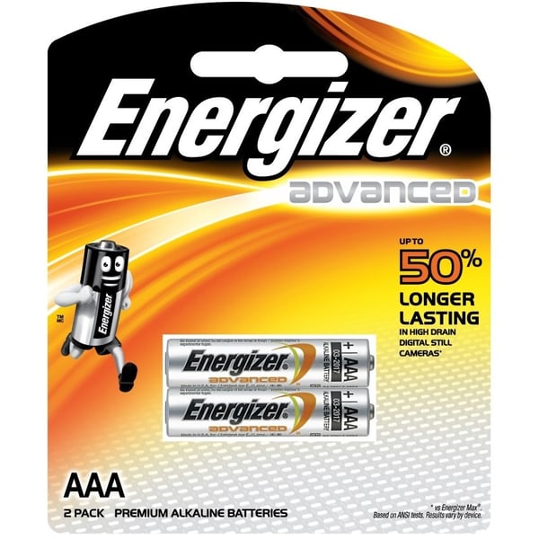 Buy Energizer X92BP2 Advance Alkaline Battery AAA 2pcs Online in UAE ...