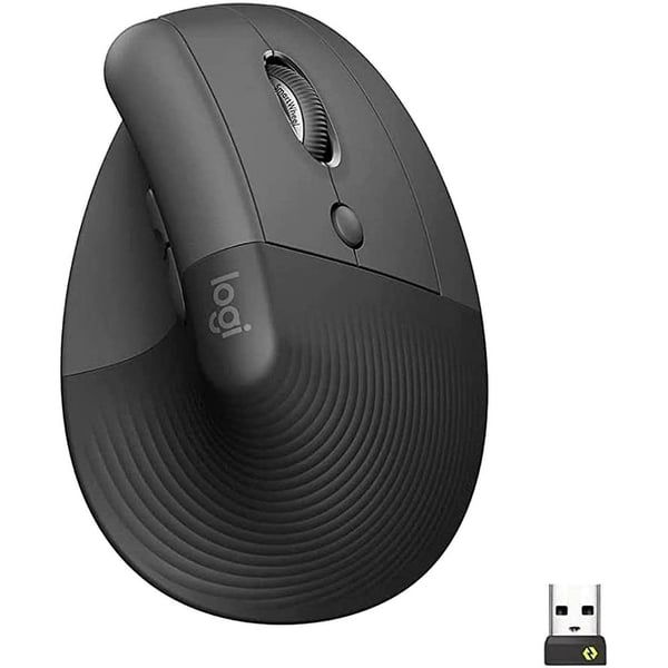 Buy Logitech Lift Vertical Ergonomic Mouse Graphite Online in UAE ...