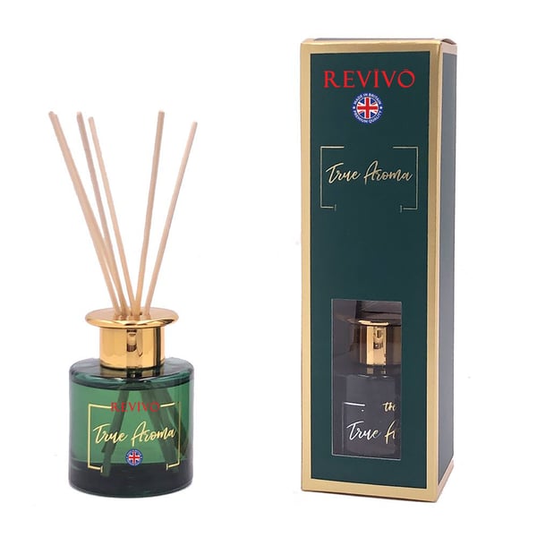 Buy Revivo 100ml Reed Diffuser Wild Fig & Cassis 7x7x22.7cm HF100-2 Green Online in UAE | Sharaf DG