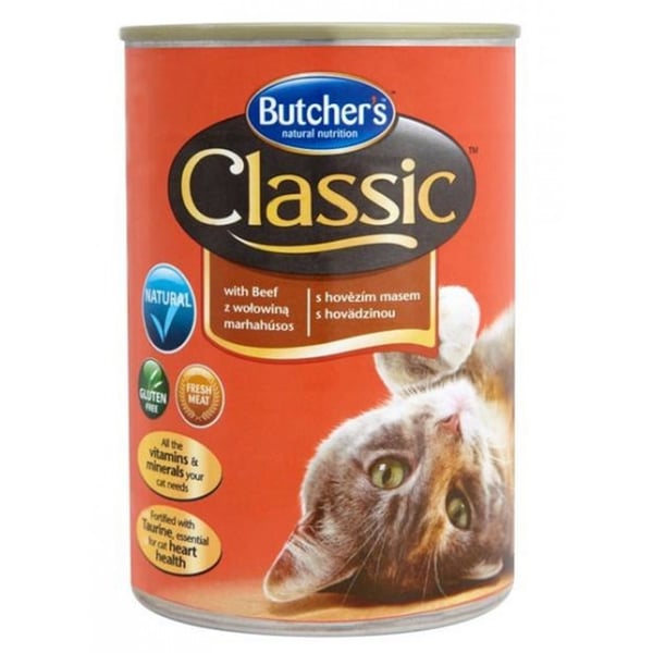 Butcher’s Classic Cat Food with beef CIJ 400g Online Shopping on ...