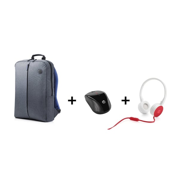 HP K0B39AA Value Backpack 15.6inch + H2C22AA X3000 Wireless Mouse ...
