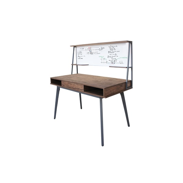 Buy Mahmayi Ultimate Modern Computer Study Desk With Open Shelves Brown ...