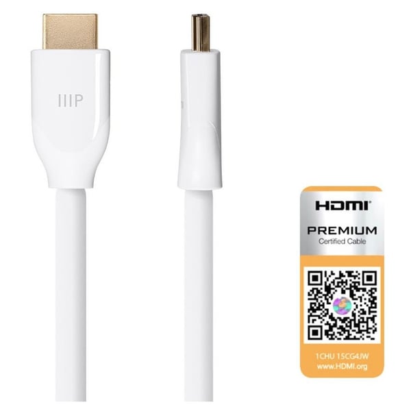 Buy Monoprice Certified Premium High Speed HDMI Cable 3m White Online ...