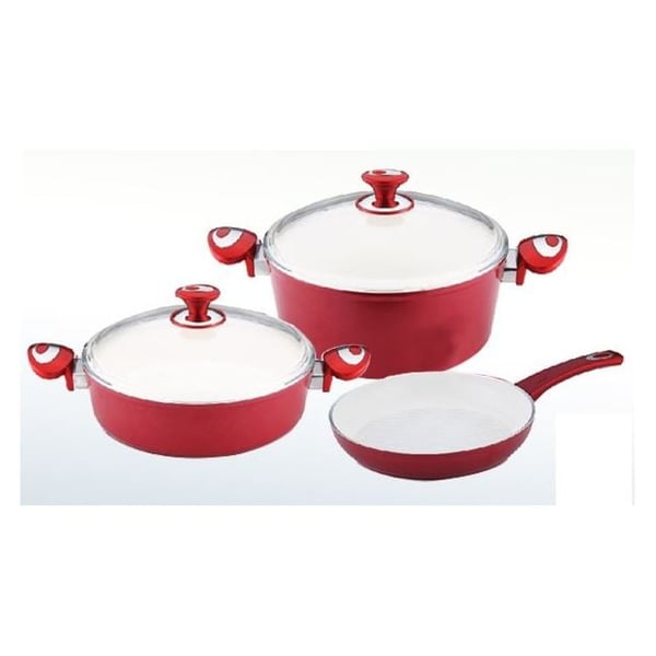 Buy Hascevher Astoria Ceramic 7pcs Cookware Set Online in UAE | Sharaf DG