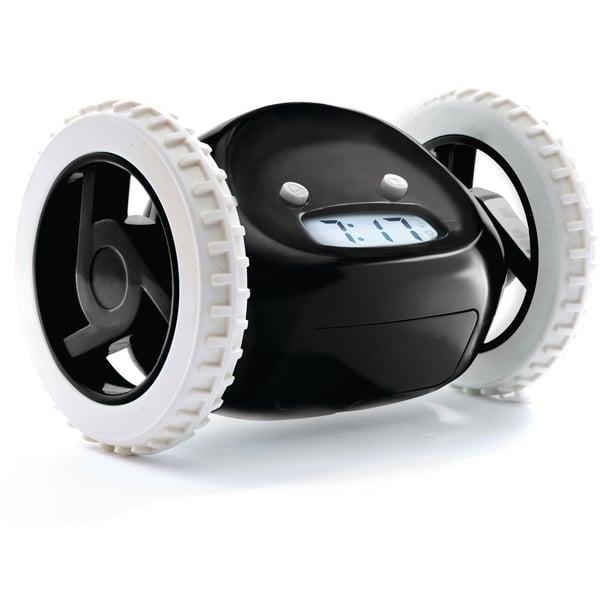 Buy Clocky alarm clock on wheels – Black Online in UAE | Sharaf DG