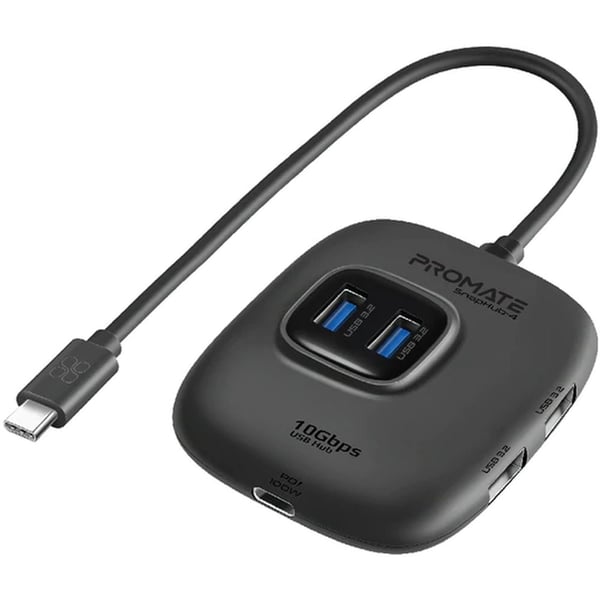 Buy Promate Ultra Fast USB 3.2 Hub Black Online in UAE | Sharaf DG