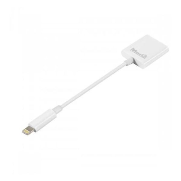 Buy Merlin Lightning Audio & Power Adapter White/Silver – 76306 Online ...