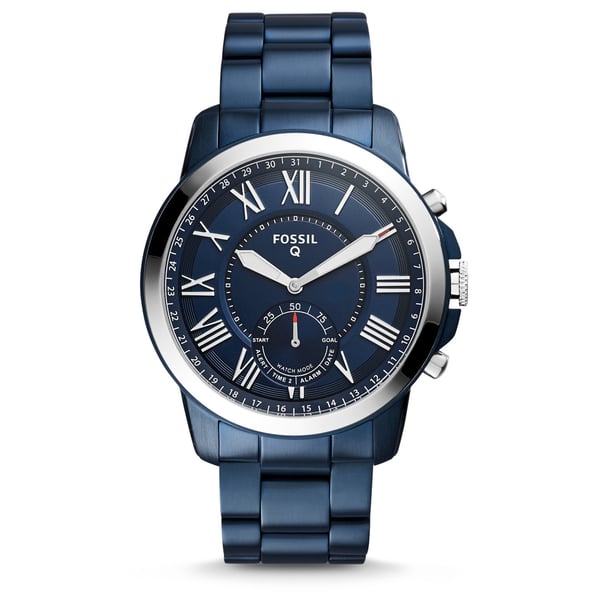 Buy Fossil Hybrid Smartwatch – Q Grant Navy Blue Metal Online in UAE ...