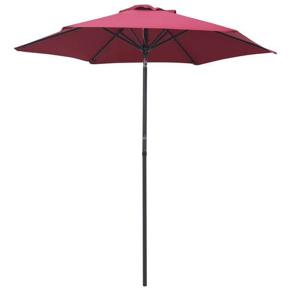 Buy vidaXL Parasol Burgundy 200×211 cm Aluminium Online in UAE | Sharaf DG