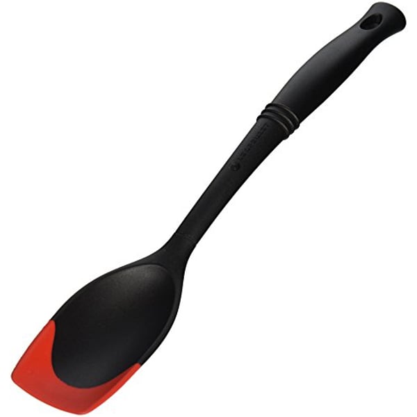 Buy Le Creuset Revolution Bi-Material Saute Spoon, 13.5″ X 2.5″, Cerise ...