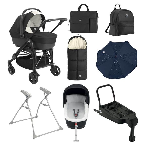 Buy CAM Combi Tris Travel Baby Stroller Bundle Black/Beige Online in ...