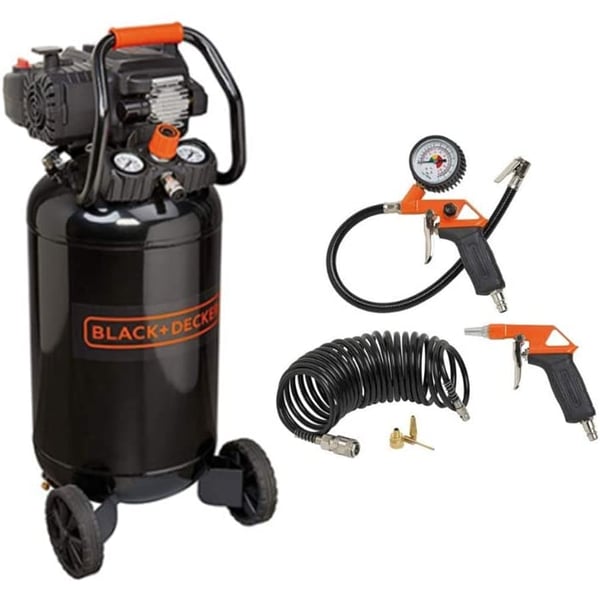 Buy Black and Decker Air Compressor With 50l Vertical Tank + 6 Pcs Air ...