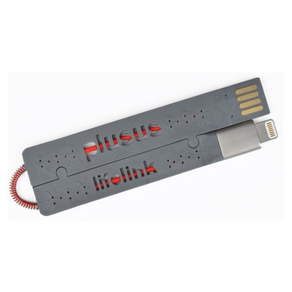 Lifelink Ultra Portable Lightning Cable 18cm Grey By Plusus LL727003 ...